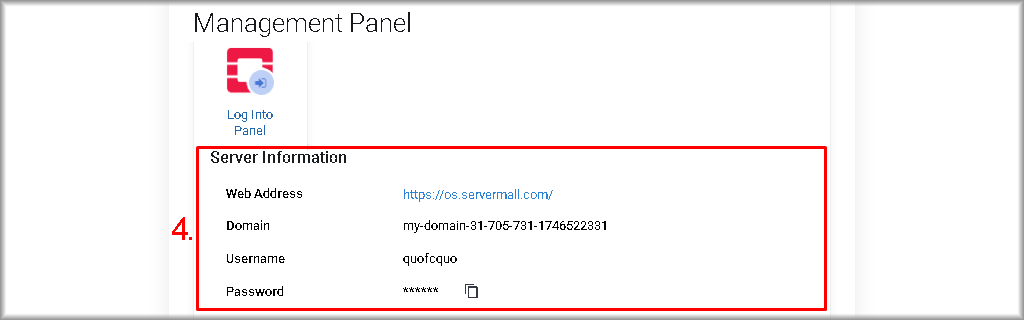Logging in to the Cloud Infrastructure Control Panel ️